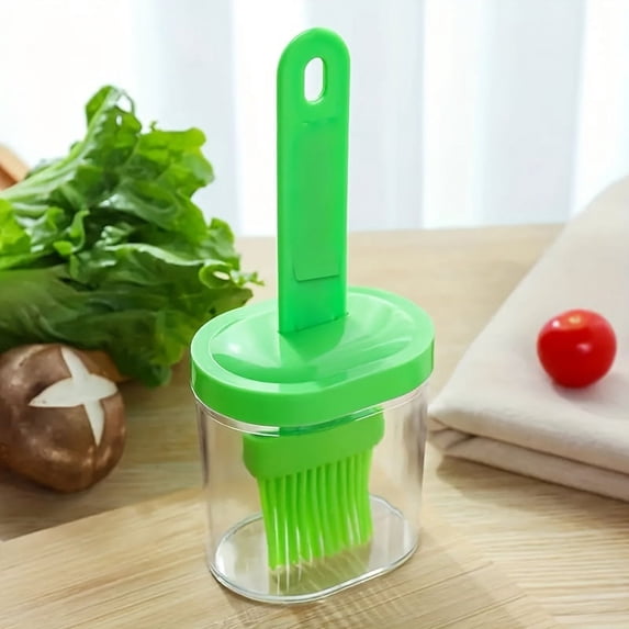 Silicone Basting Brush Set With Oil Dispenser - Heat Resistant, Food ...