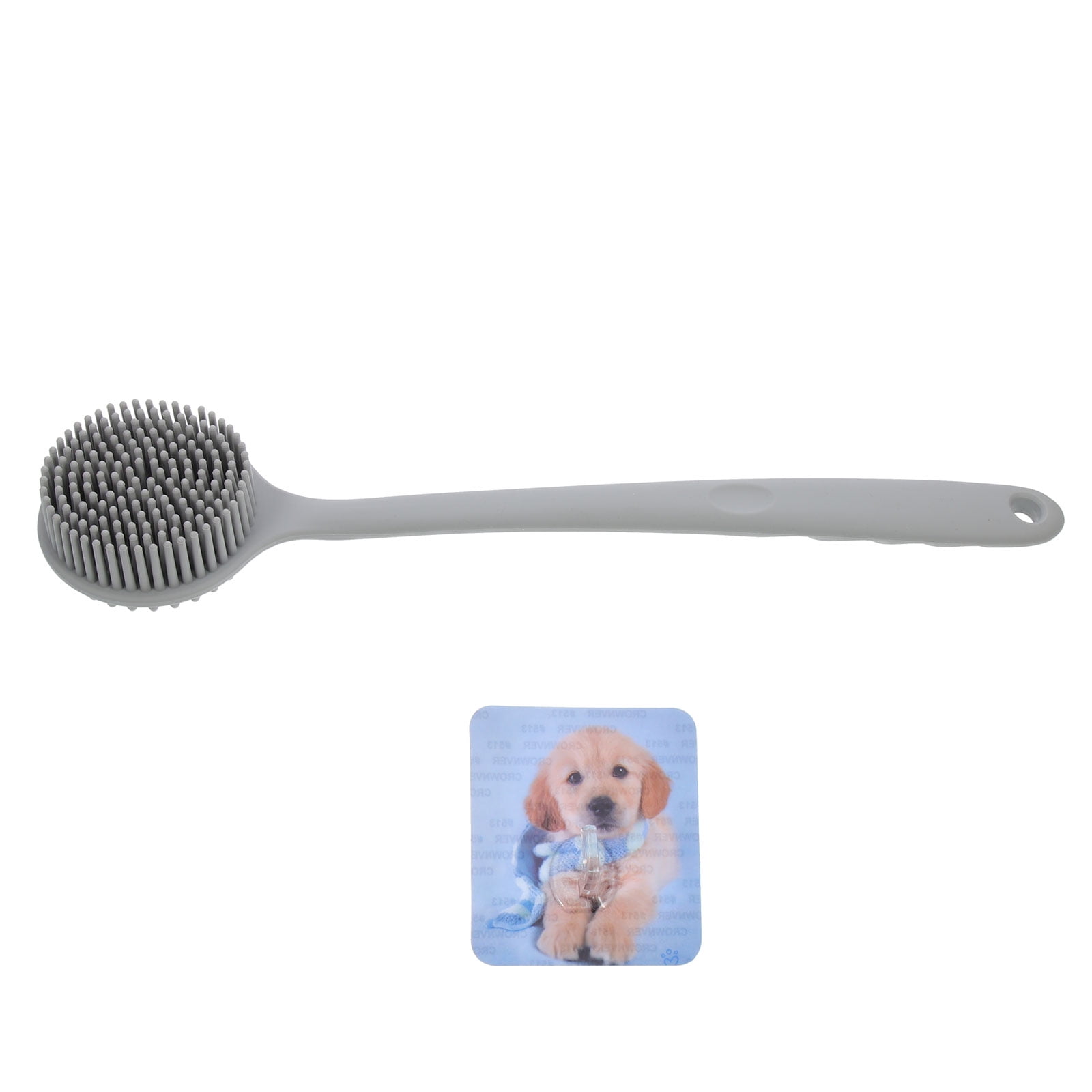 Silicone Bath Brush Exfoliating Scrubber Long Handle Face Shower for ...