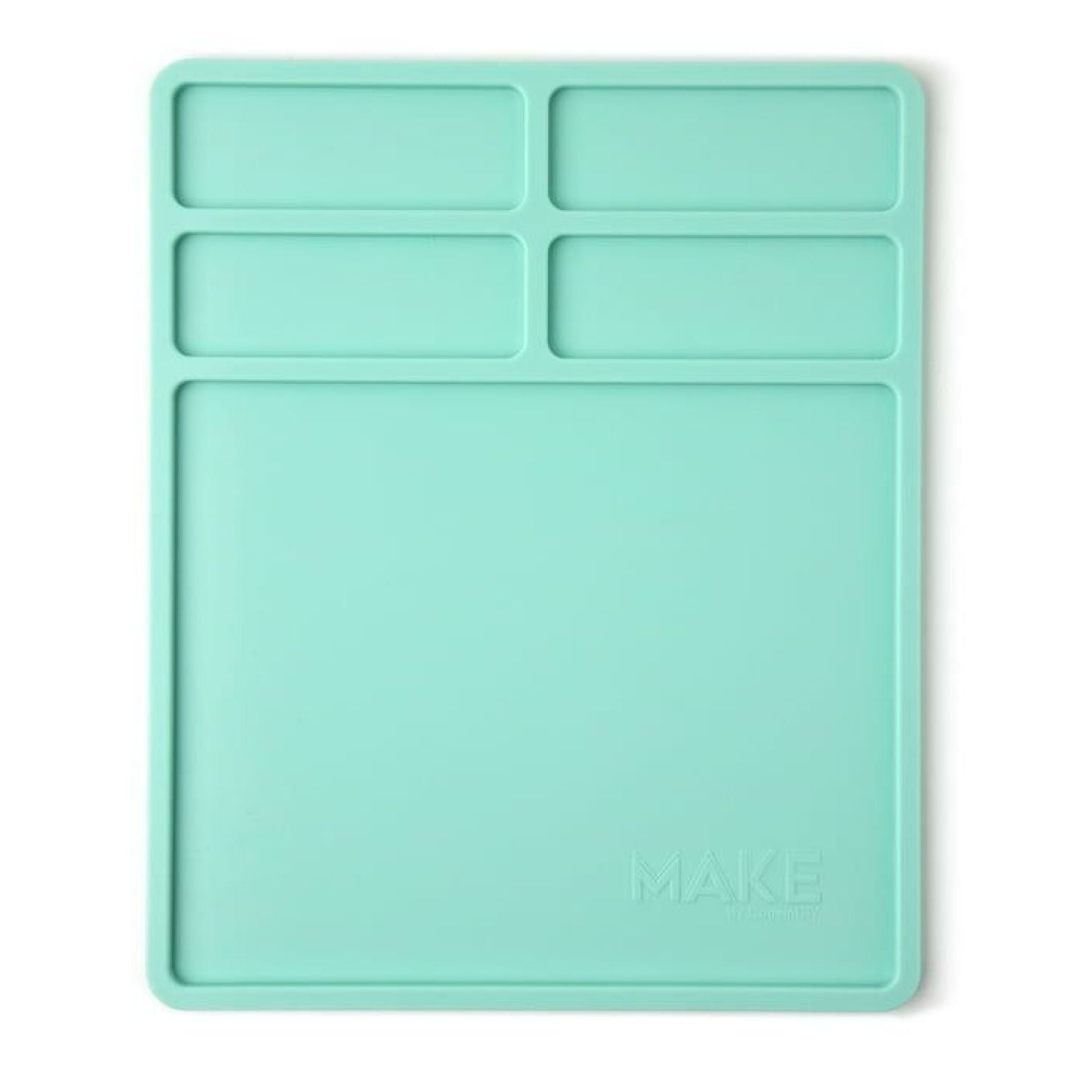 Silicone Bead Mat for Jewelry Making - Teal Blue Crafting Mat with ...