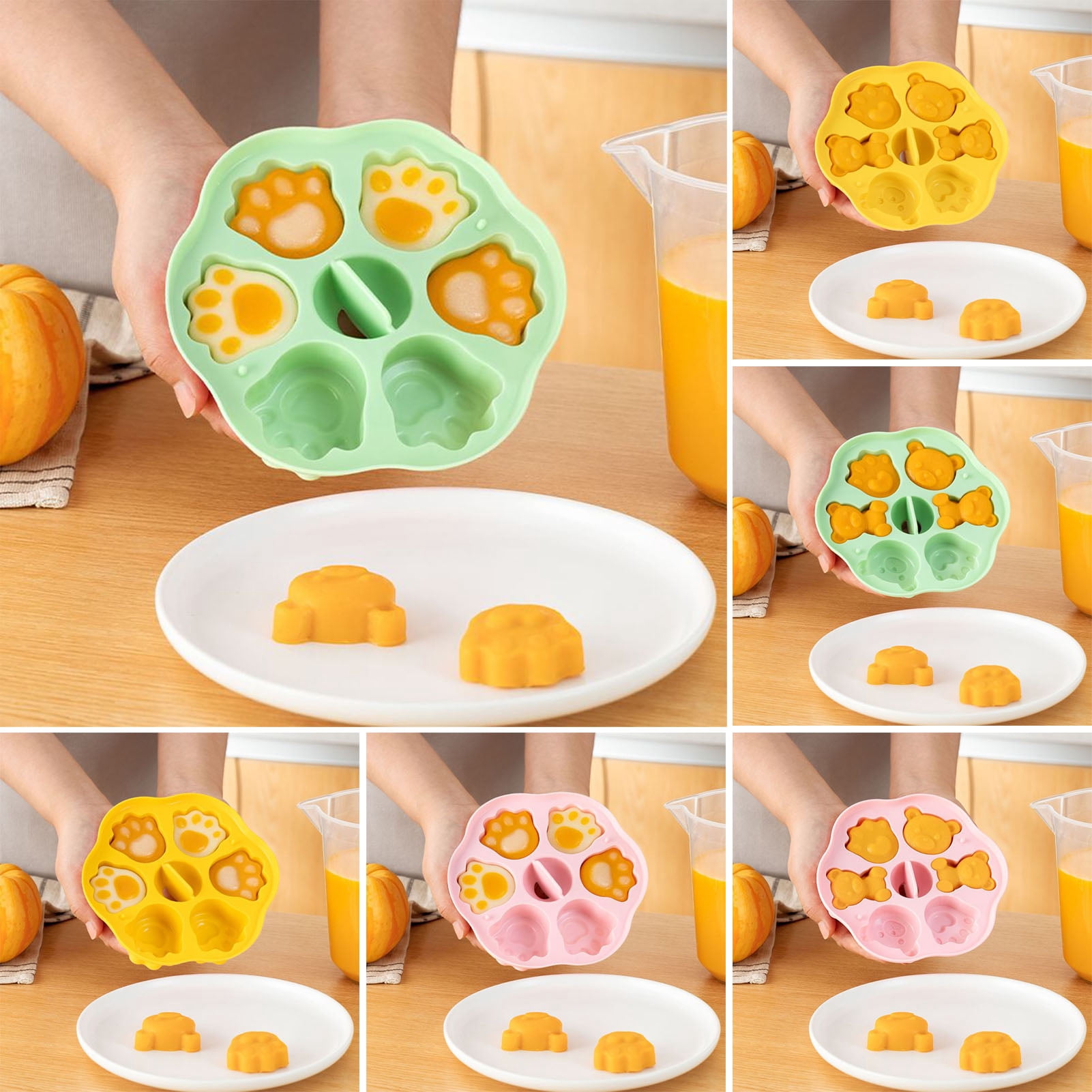 Silicone Bear Cake Mold, Steamer Safe Food Baking Pan for Kids, Non ...