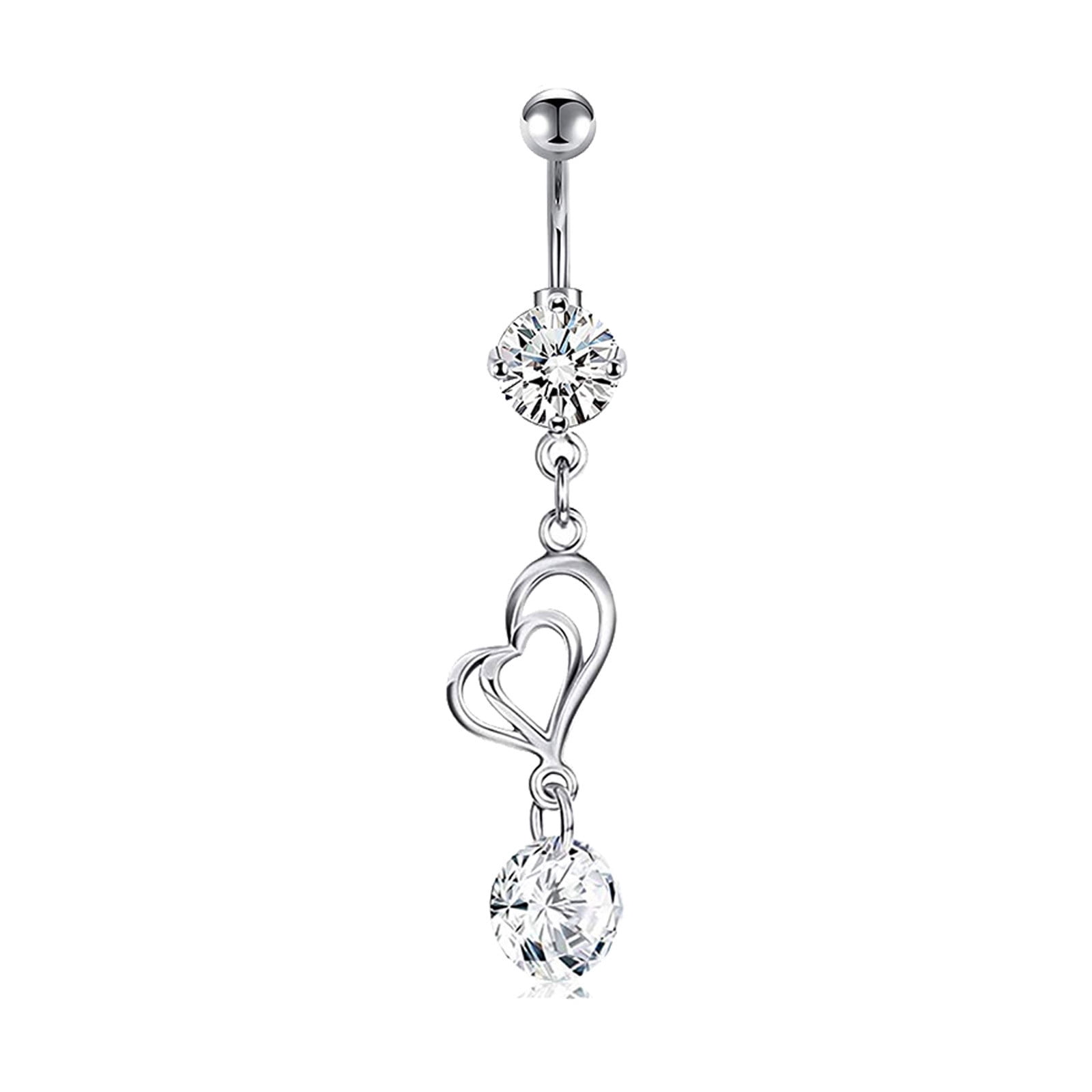 Silicone Belly Button Piercing Belly Button Rings Dangle For Women ...