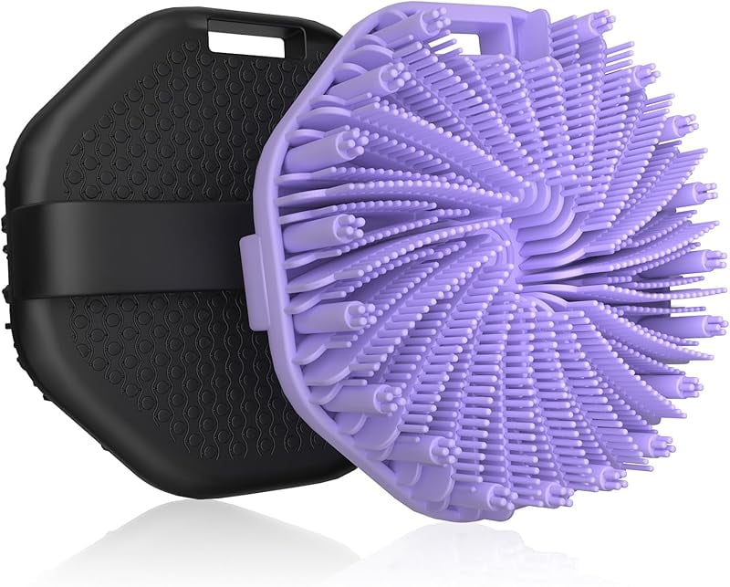 Silicone Body Scrubber 2 Counts, Exfoliating Body Wash Scrubbers ...