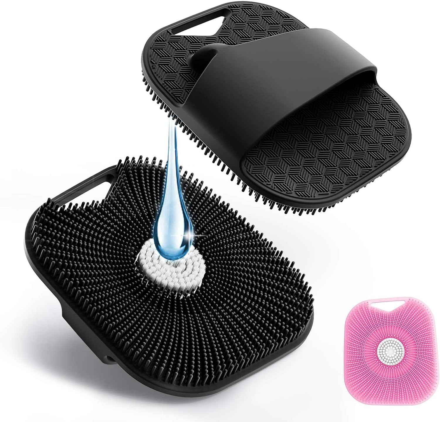 Silicone Body Scrubber for Men, Friendly Shower Body Scrubber for ...