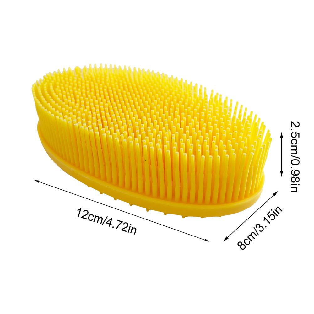 Silicone Body Scrubber Soft Bristles Double-sided Body Scrubber ...