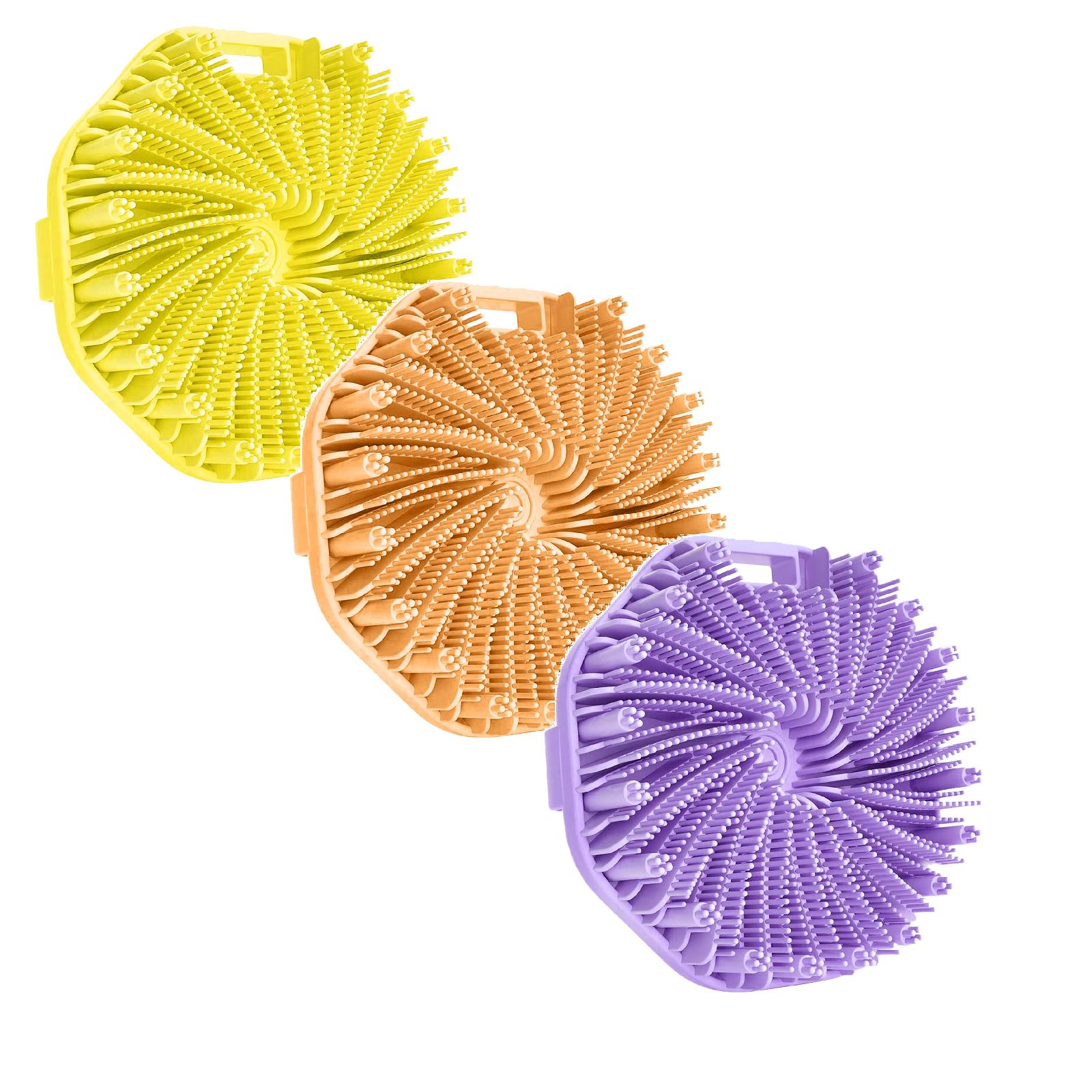 Silicone Body Scrubber,Soft Massage Shower Body Scrubber,Gentle ...