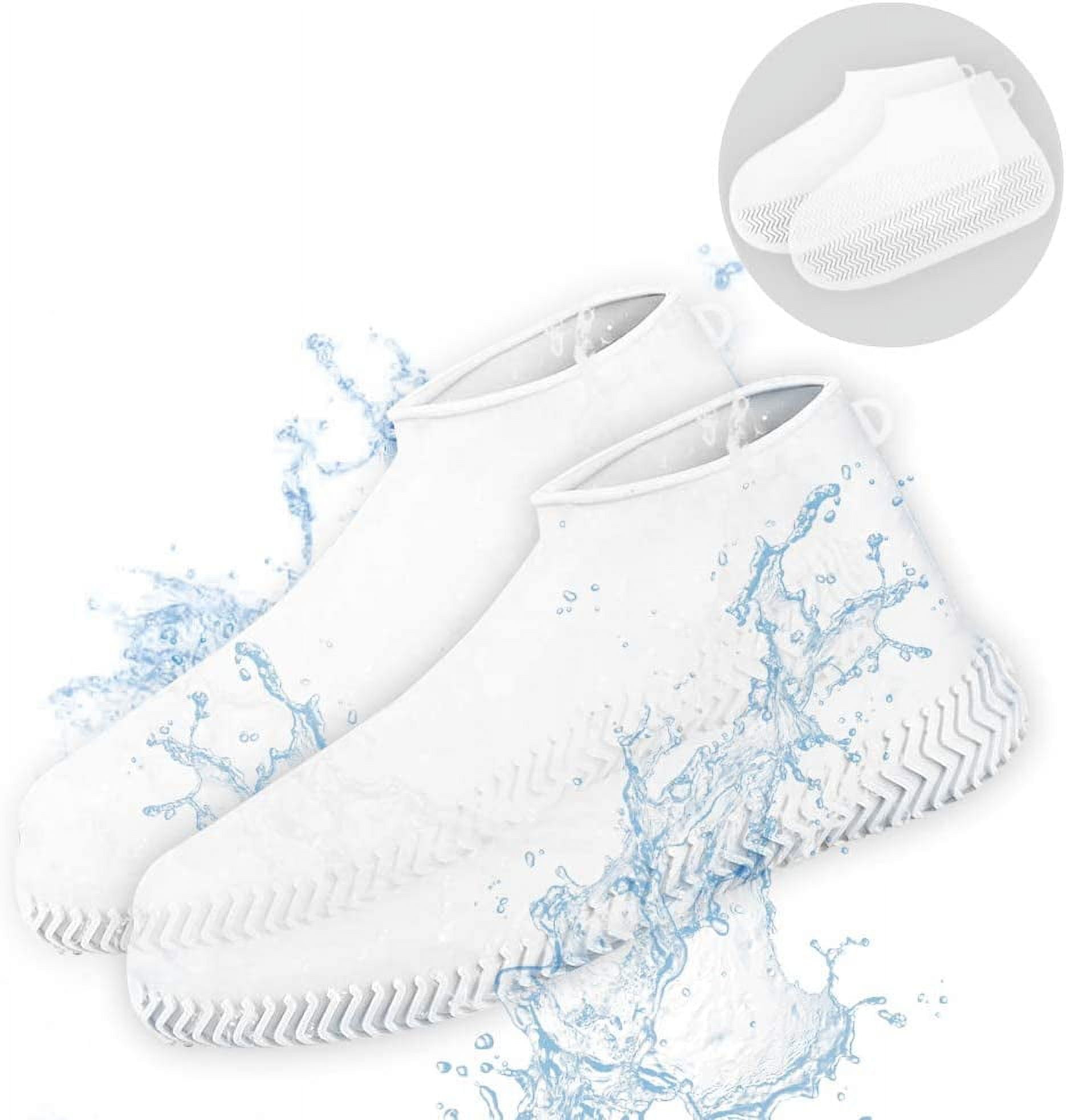 Silicone Boot Shoe Covers, Waterproof Rain Socks for Men Women, Rubber ...