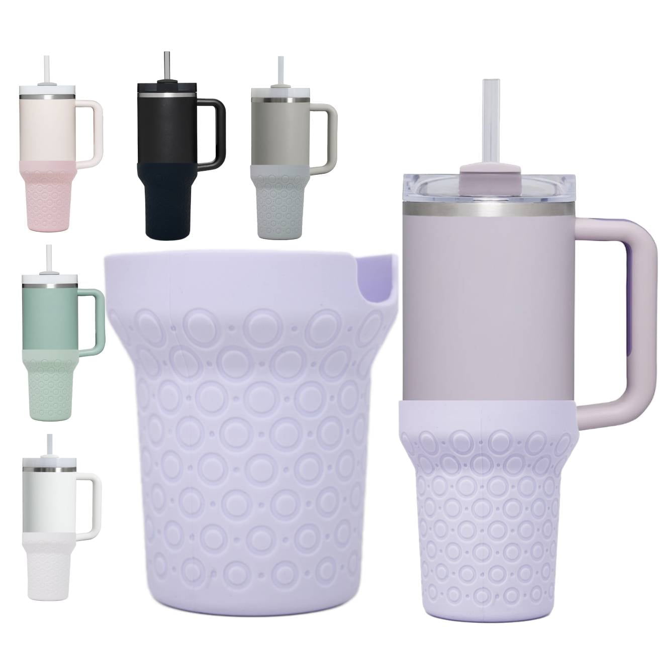 Silicone Boot for Stanley Tumbler 40 oz Cup & HydroFlask Travel ...