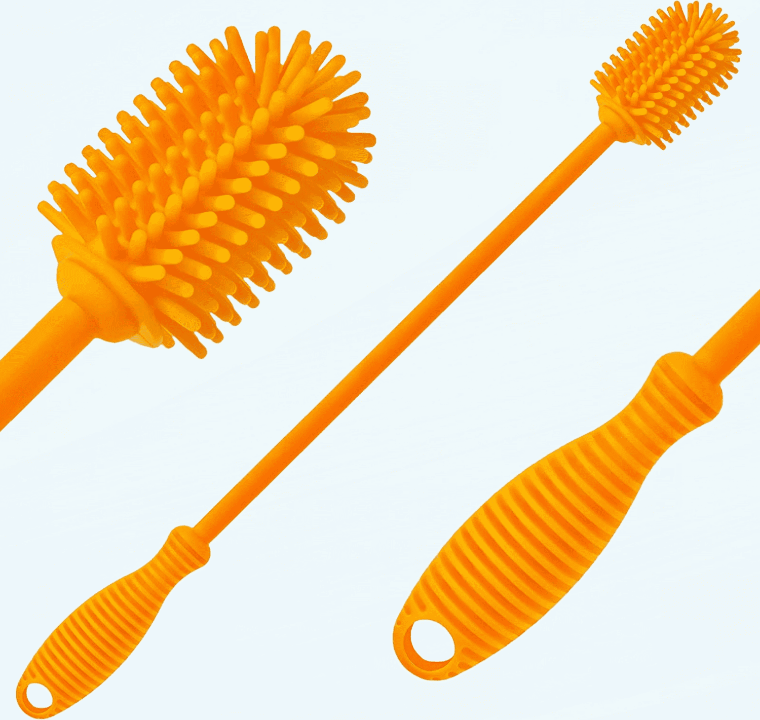 Silicone Bottle Brush | One Brush | 12.5” Bottle Cleaner Brush for ...