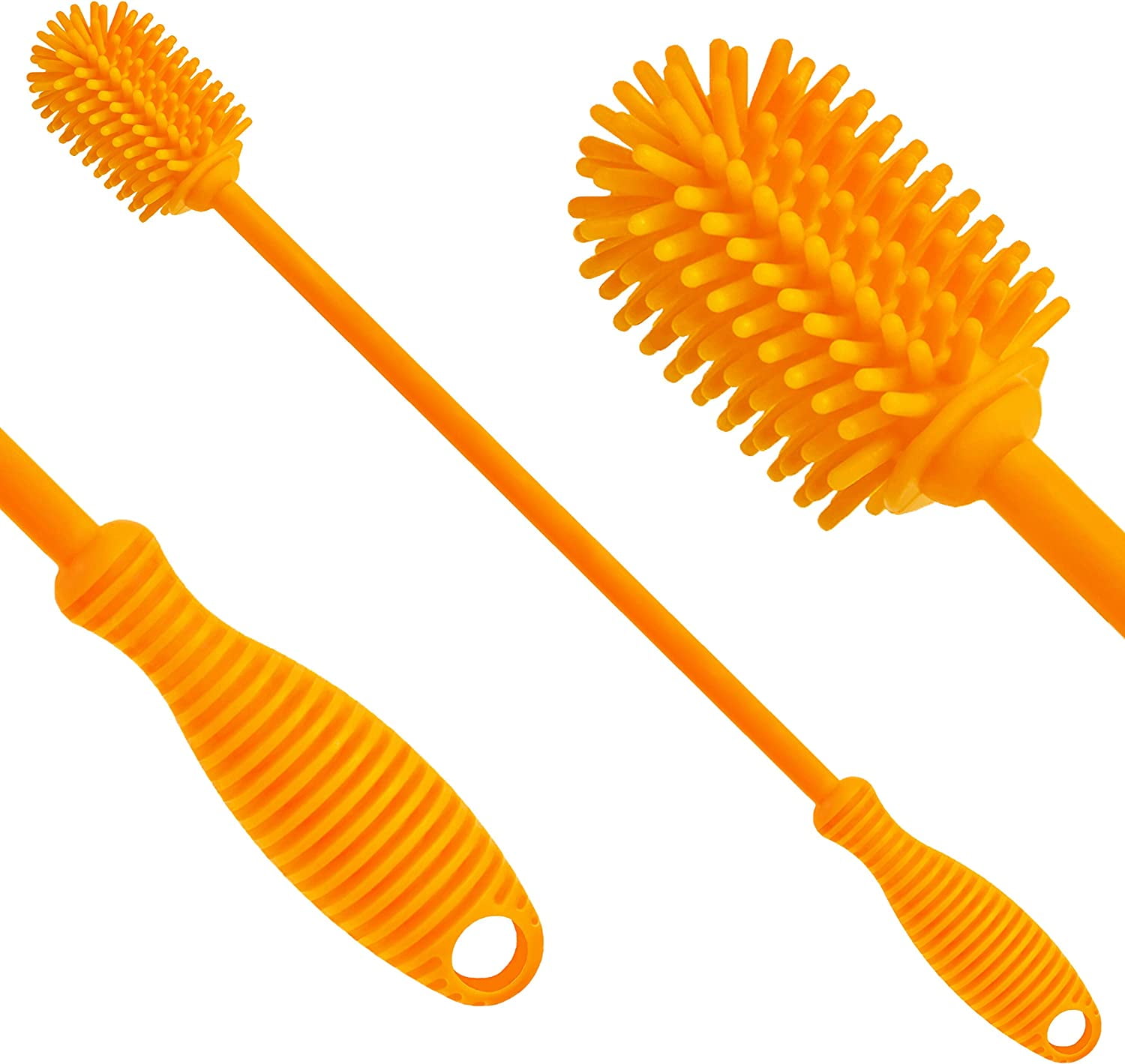 Silicone Bottle Brush | One Brush | 12.5” Bottle Cleaner Brush for ...