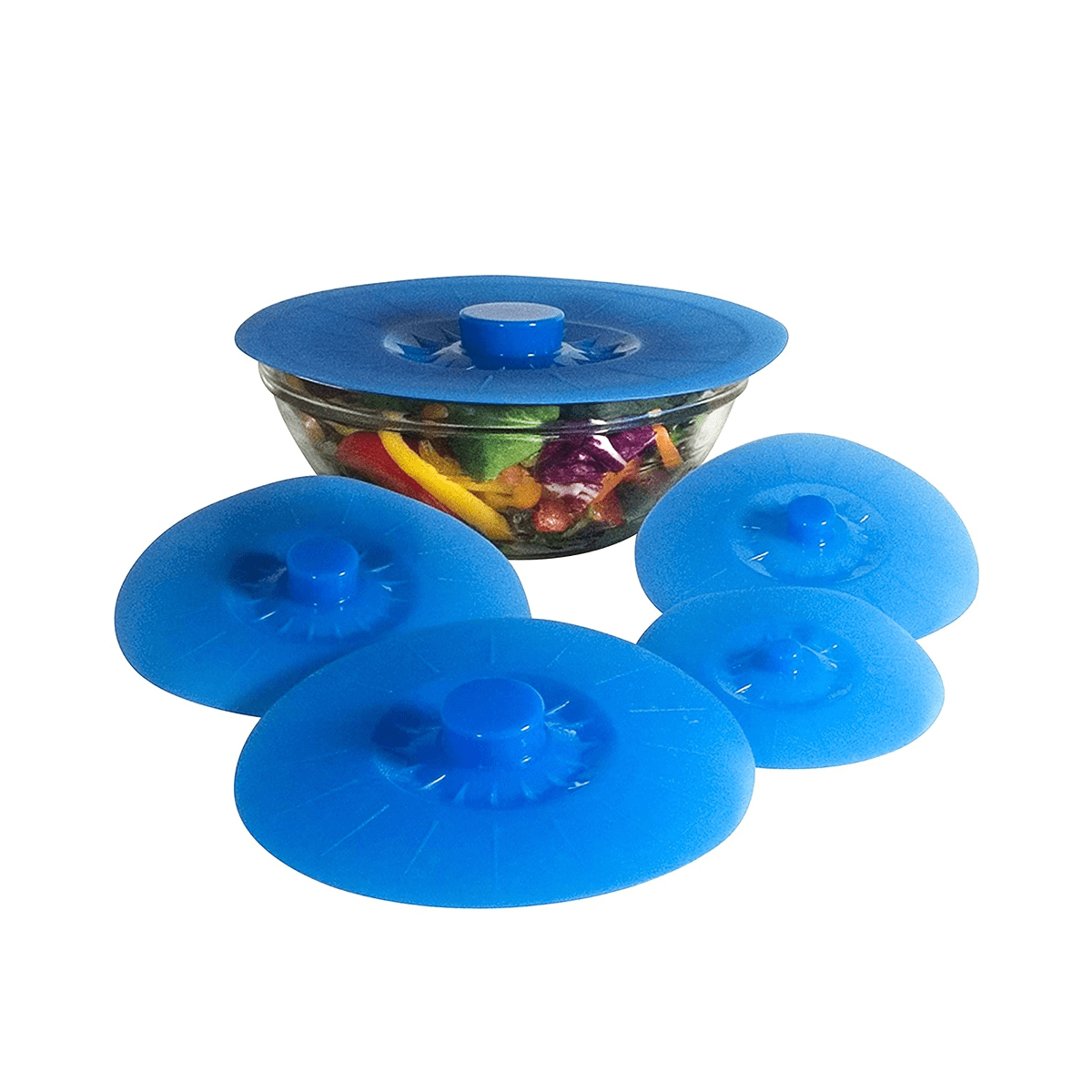 Silicone Bowl Lids Reusable Seal Covers for Bowls, Pots Natural Grip ...