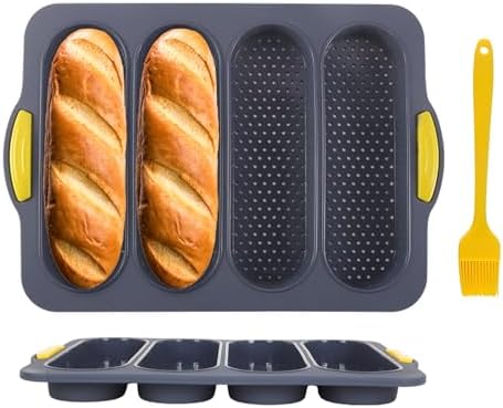 Silicone Bread Loaf Pan, Nonstick Sourdough Loaf Pan & Heat Resistant ...