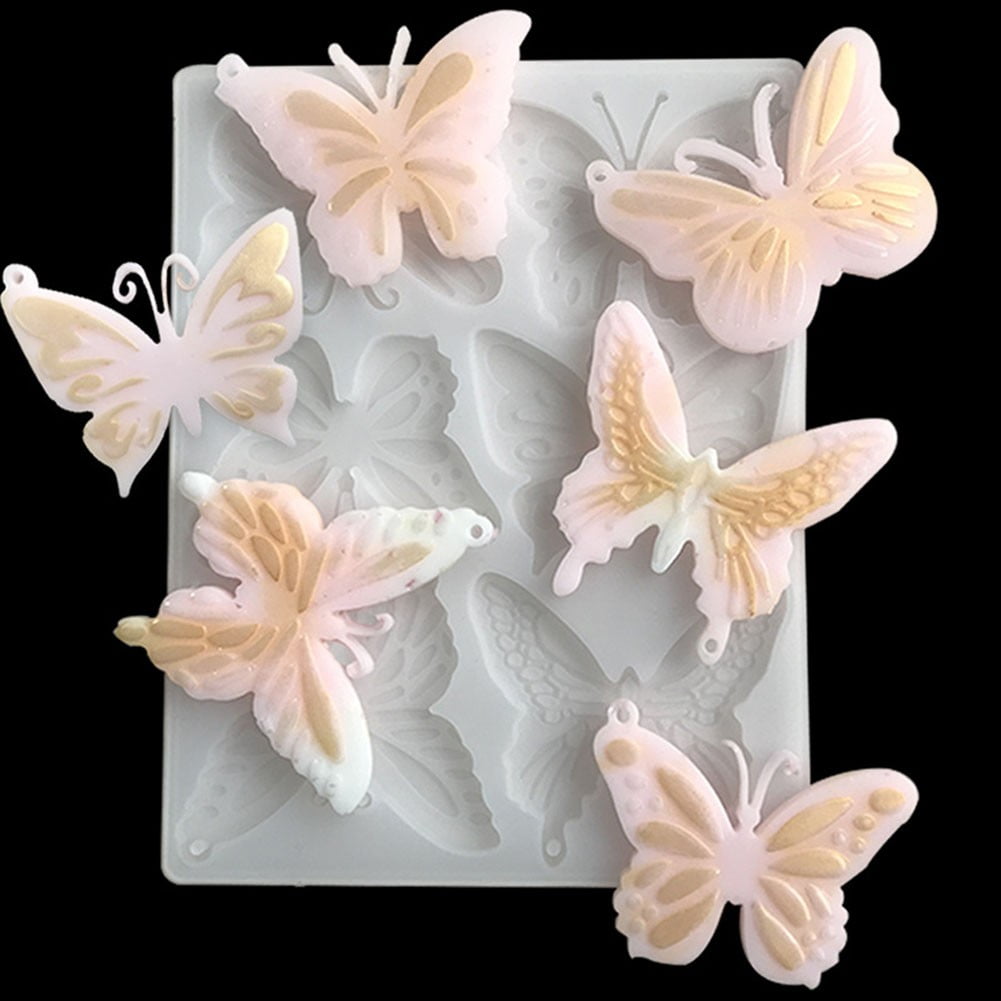 Silicone Butterfly Mold for Baking, Fondant, Chocolate, Ice Cubes ...