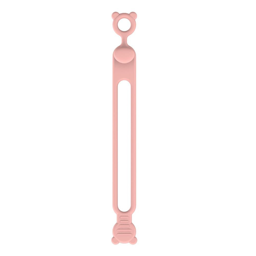 Silicone Cable Ties, Reusable Cable Holder Flexible Elastic Cord Straps ...