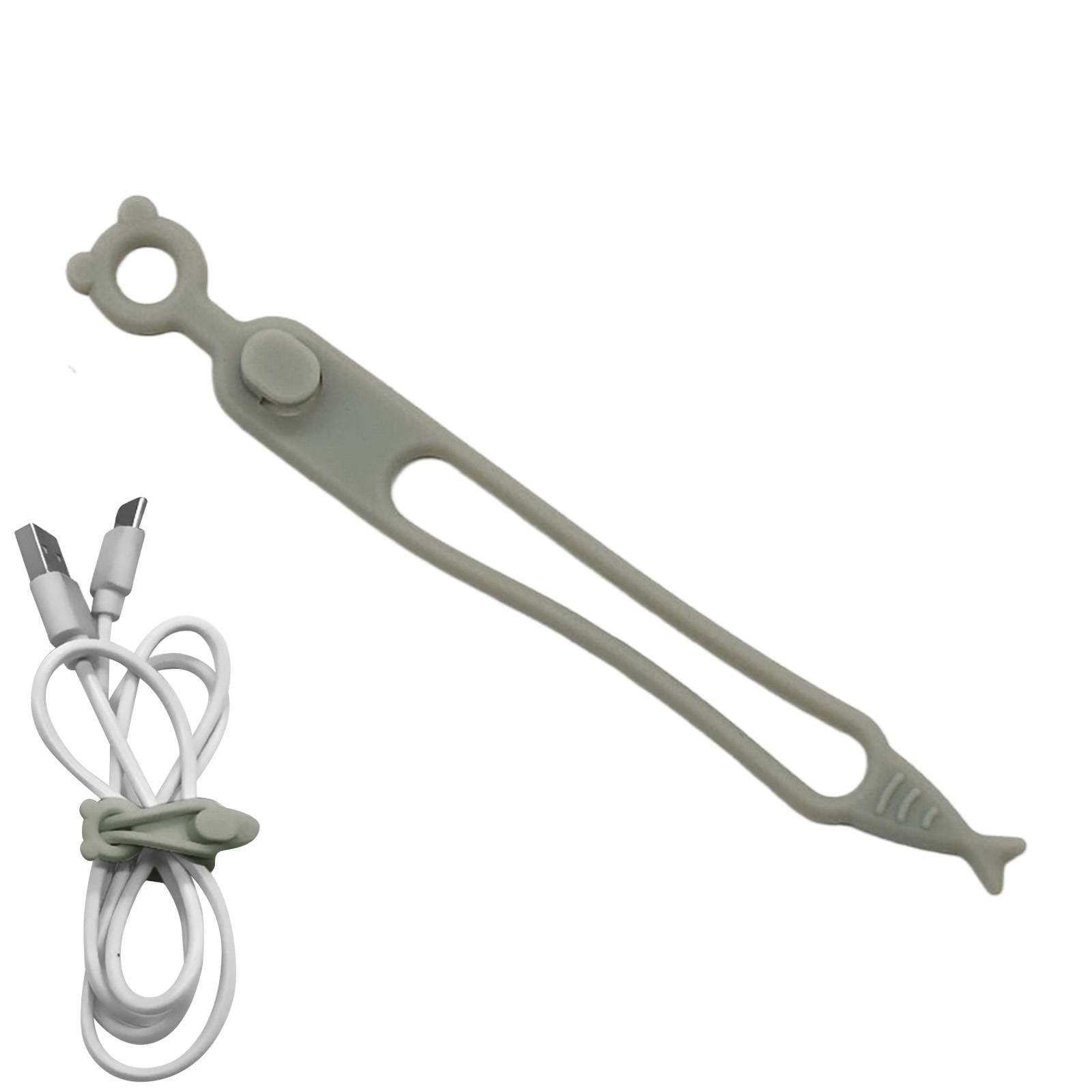 Silicone Cable Ties, Self-Locking Colored Binding Straps, Gray|Silicone ...