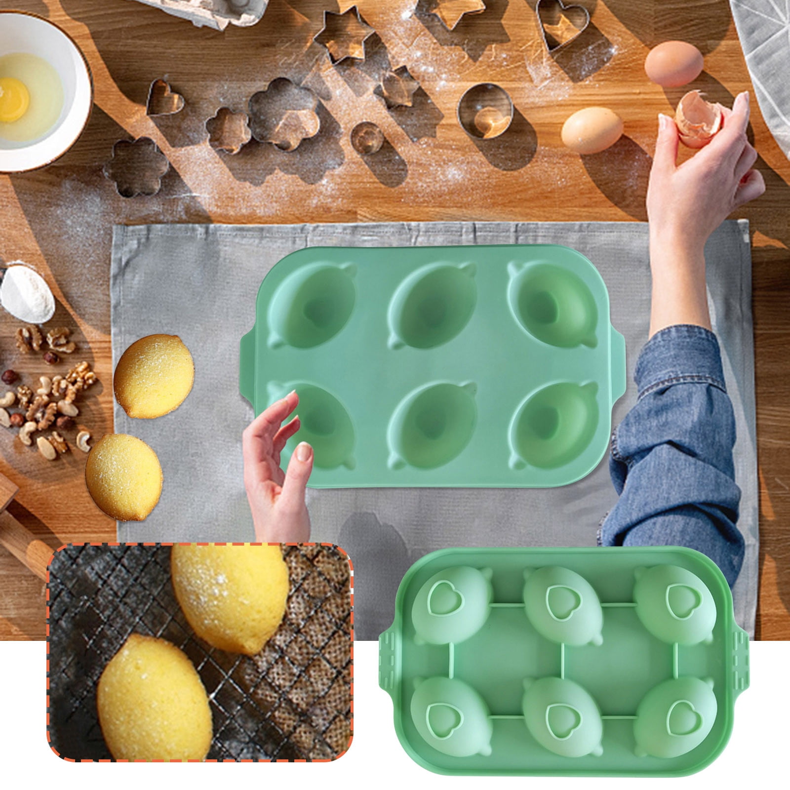 Silicone Cake Mold for Baking Desserts | Non-Stick Flexible Fondant ...