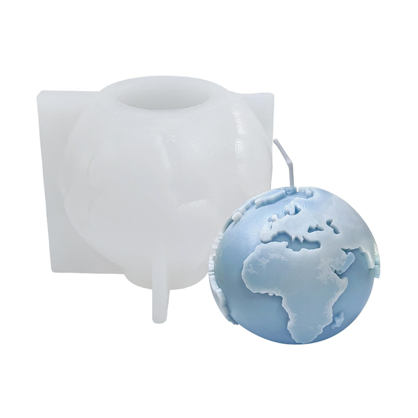 Silicone Candle Mold, Handmade Moon/Earth Shaped Epoxy Gypsum Mould ...