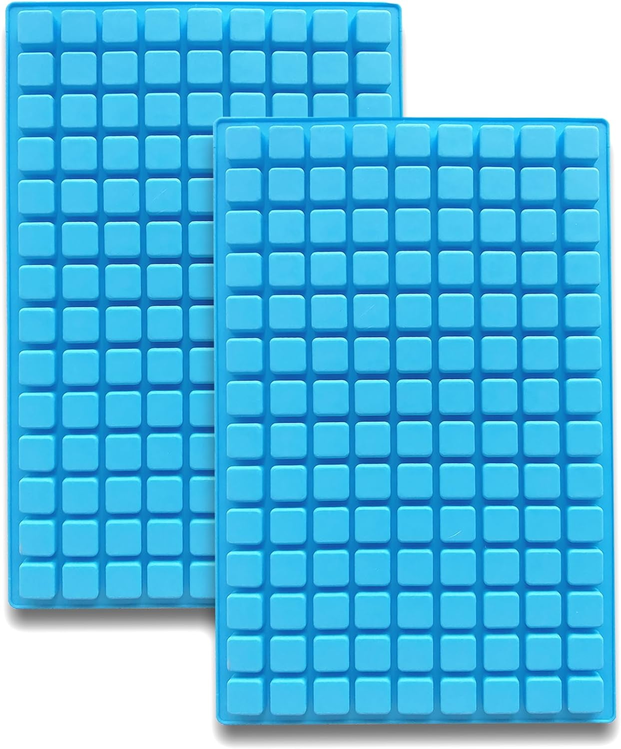 Silicone Candy Molds, 2 Pack 126-Cavity Mini Square Chocolate Molds for ...