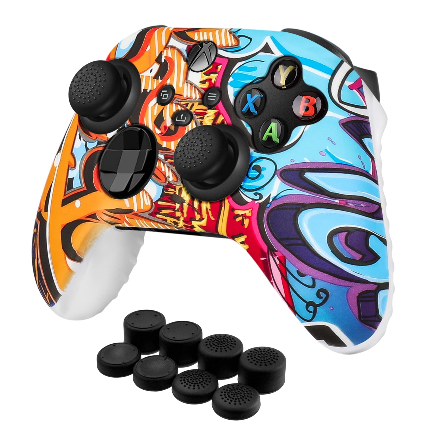 Silicone Case Cover for Xbox Series X/S Controller Skin Shell + 8 Pro ...
