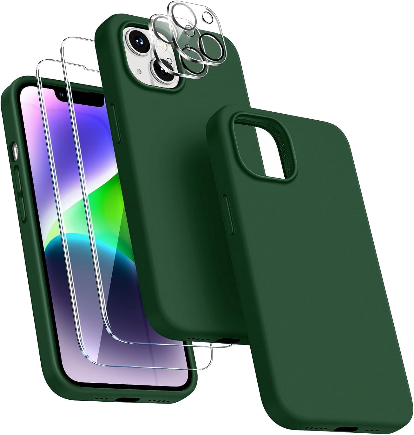 Entronix 5-in-1 Silicone Case Compatible with iPhone 15 Plus with ...