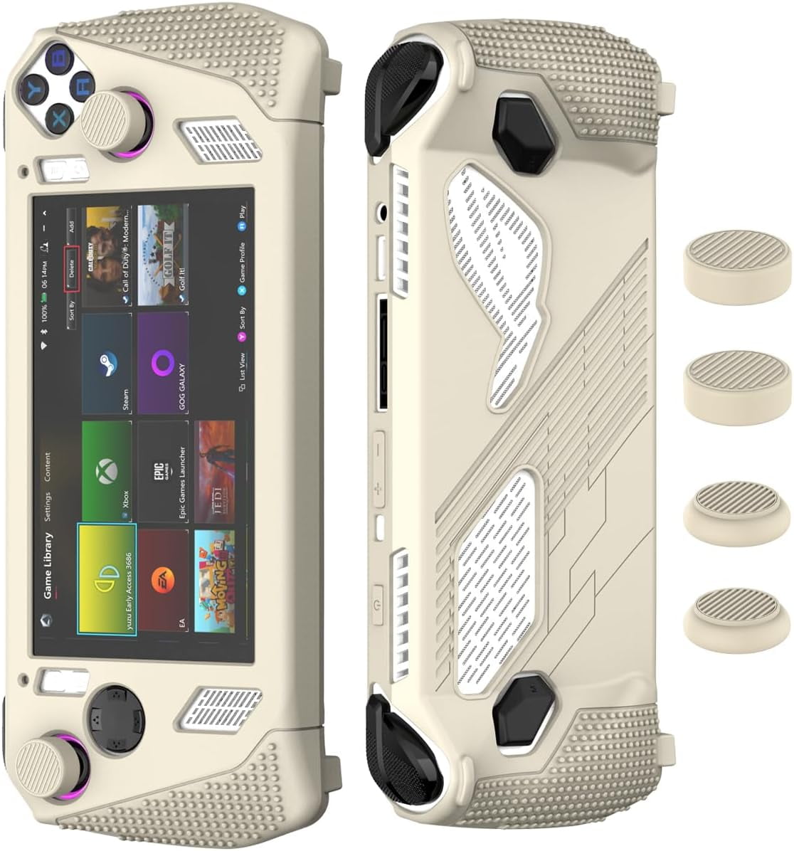 Prociv Silicone Protective Case with 2 Pair Thumb Grips for ASUS ROG ...