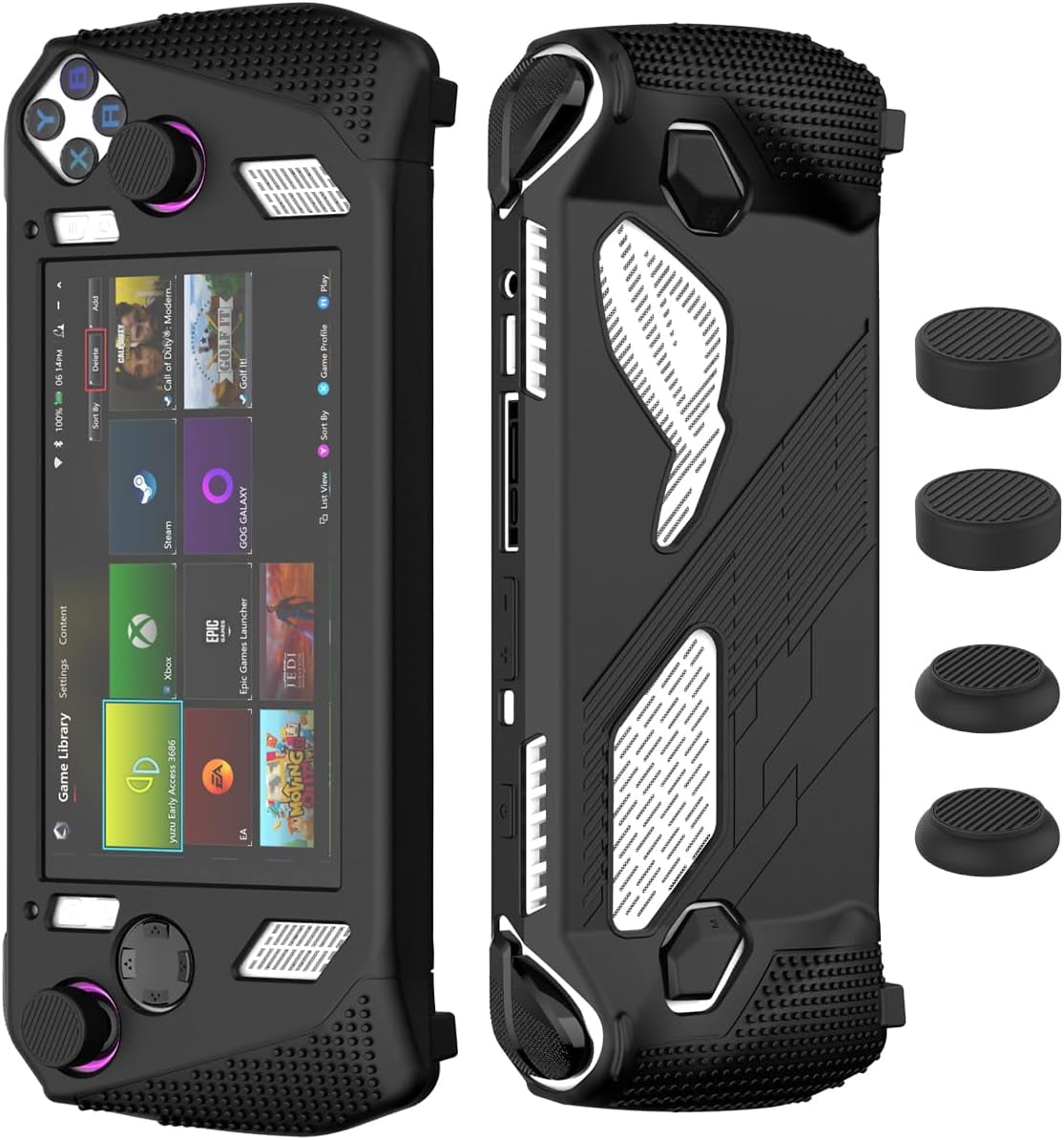 Prociv Silicone Protective Case with 2 Pair Thumb Grips for ASUS ROG ...
