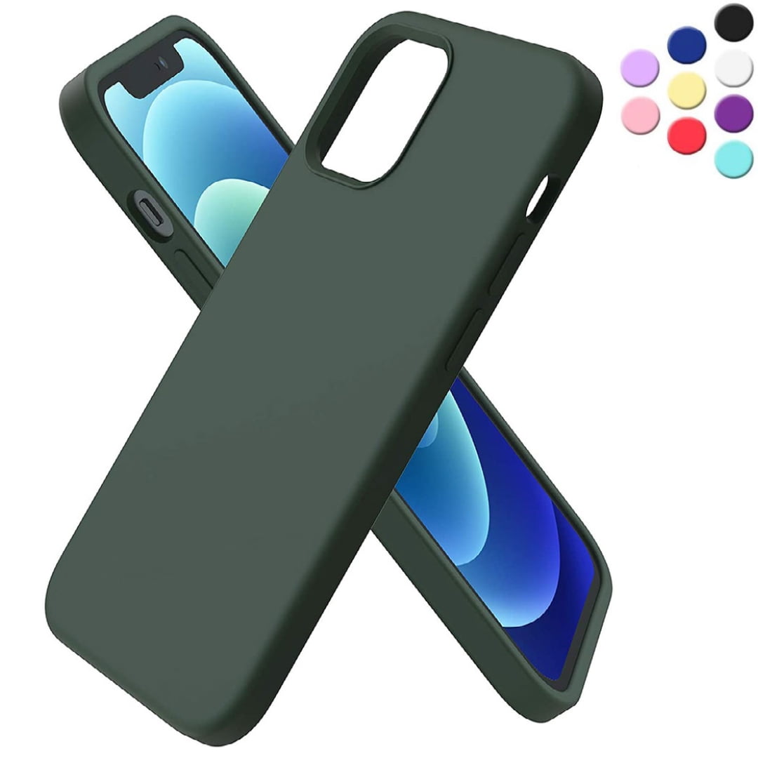 Silicone Case for iPhone 12 Mini -{Shock-Absorbent- Raised Edge ...