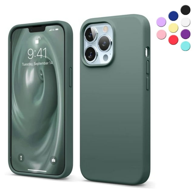 Silicone Case for iPhone 13 Pro Max - Shock-Absorbent- Liquid silicone ...