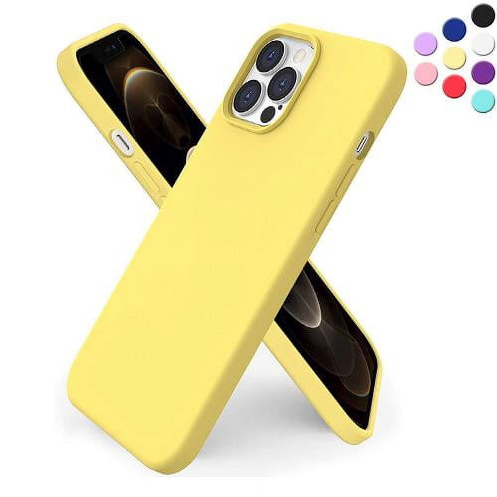 Silicone Case for iPhone 12 Pro and iPhone 12 -{Shock-Absorbent- Raised ...