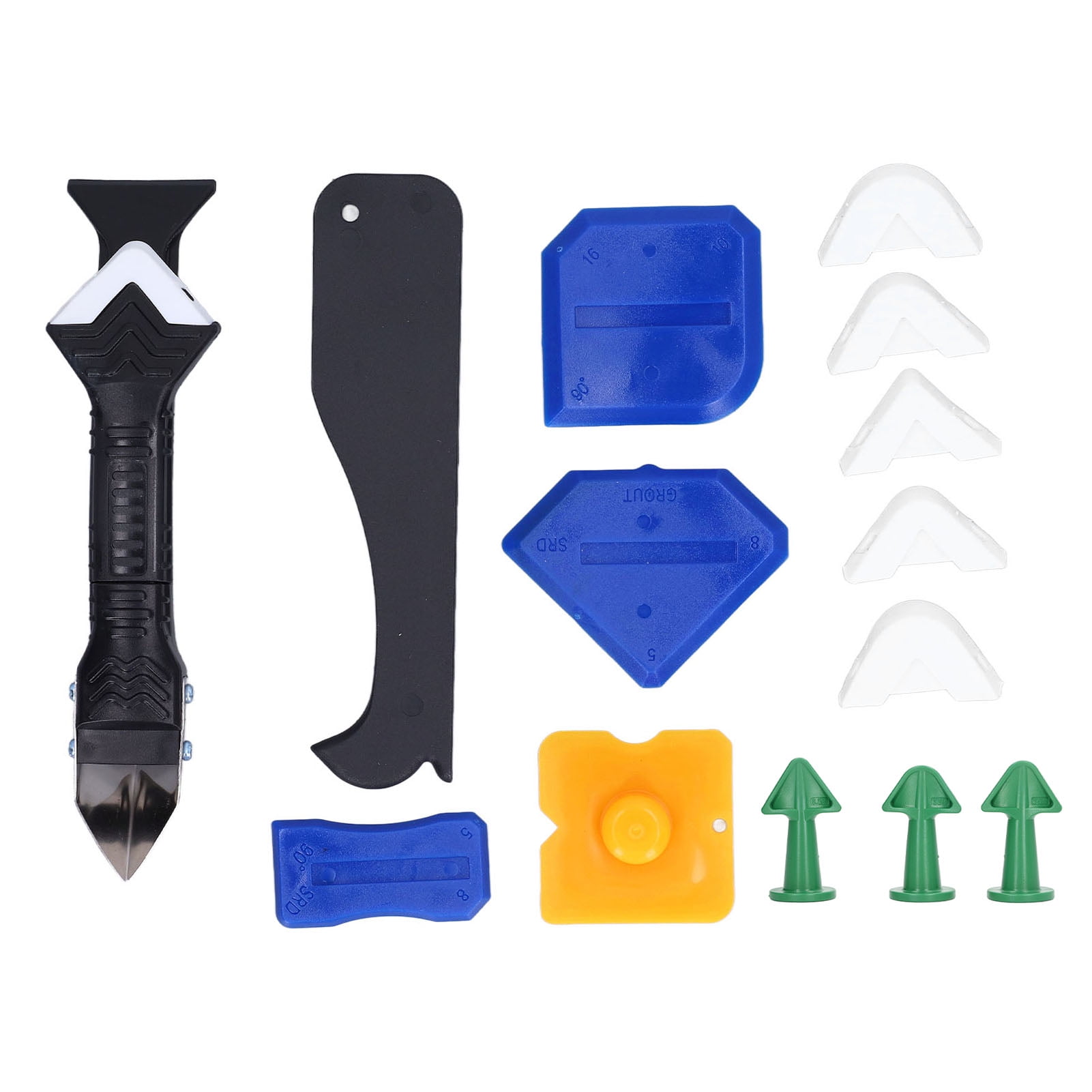 Silicone Caulking Tool Kit Sealant Finishing Caulk Removal Multifunction Grout Scraper - Walmart.com