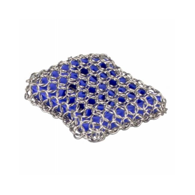 Silicone & Chainmail Scrubbing Pad, Blue - Walmart.com