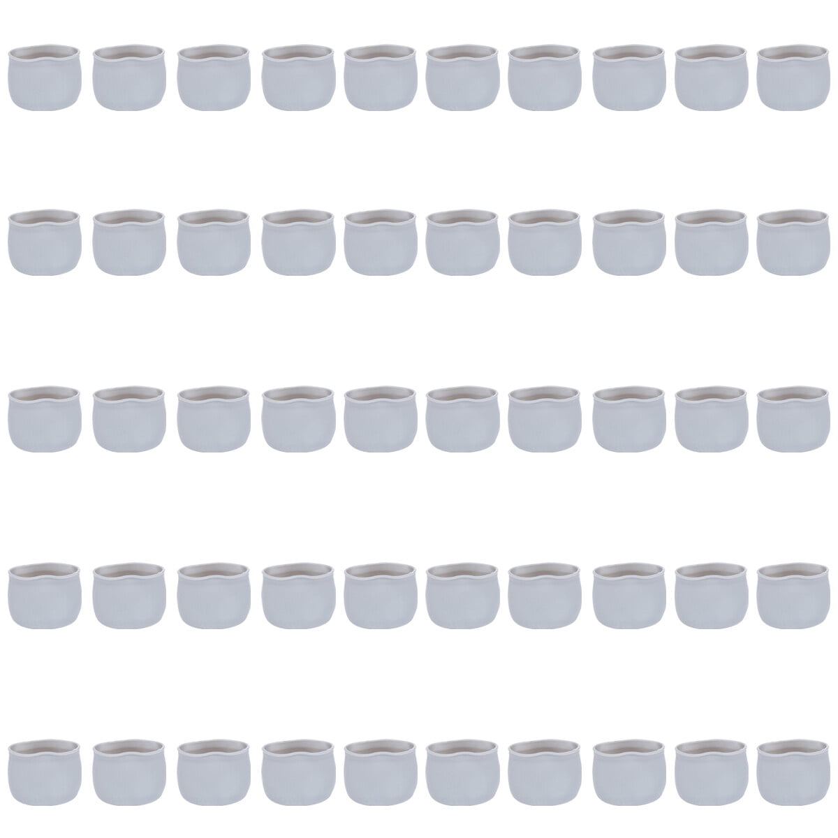 Silicone Chair Leg Protectors for Floor Protection Grey 50 Pieces Fits ...