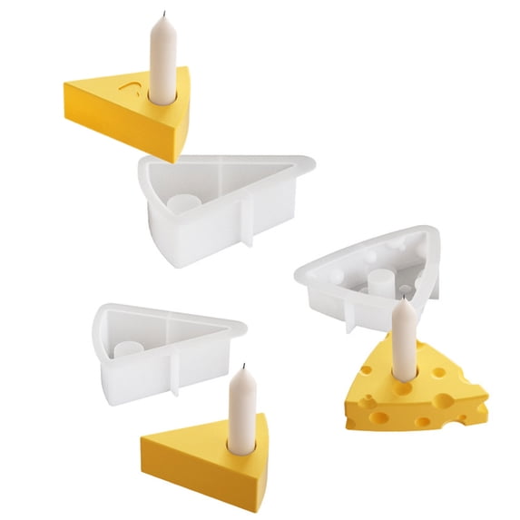 Silicone Cheese Candlestick Mold Easy Release Holder Molds Home ...