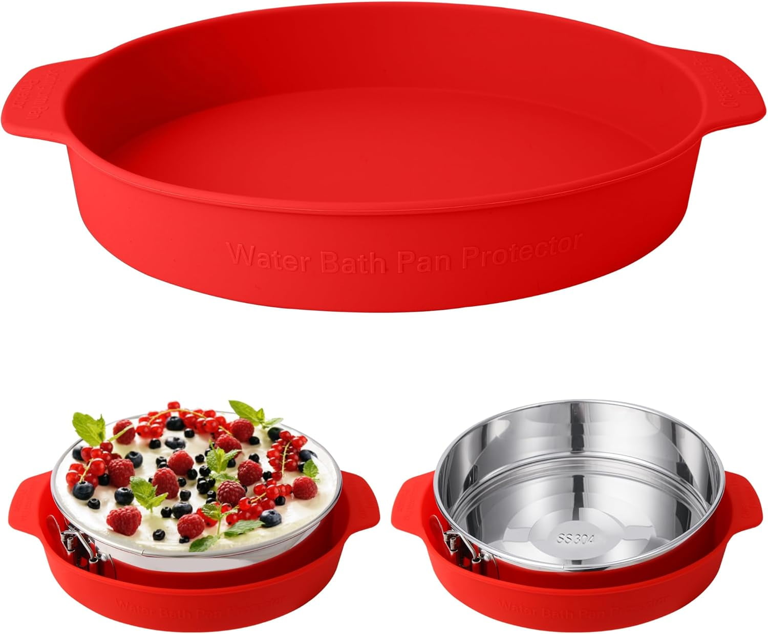 Silicone Cheesecake Pan Protector for 9 inch Round Water Bath ...