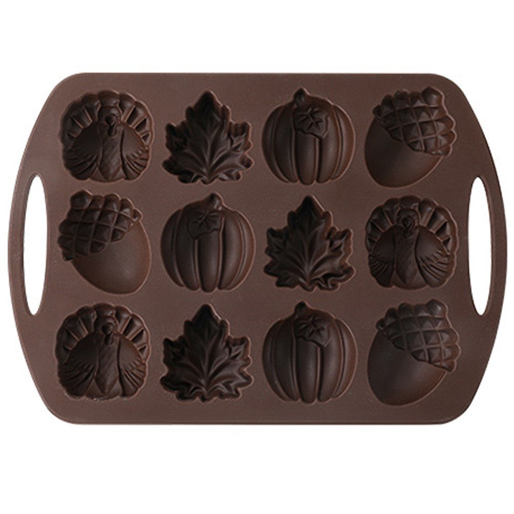 Silicone Chocolate Molds Nuts Chocolate Mold Candy Mold Mini Chocolate ...
