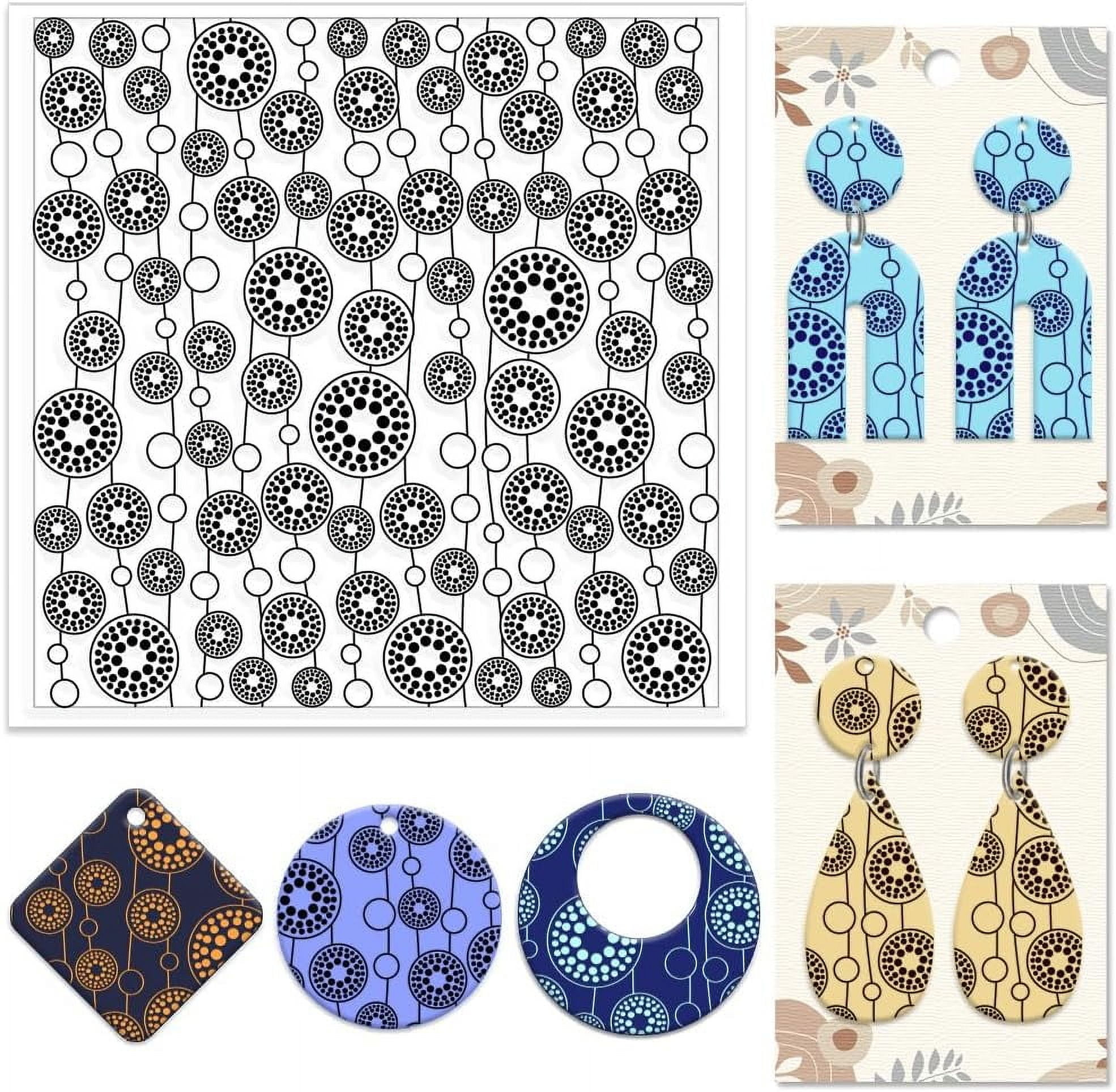 Silicone Clay Texture Mat Clay Modeling Pattern Pad Round 140x140x3mm ...