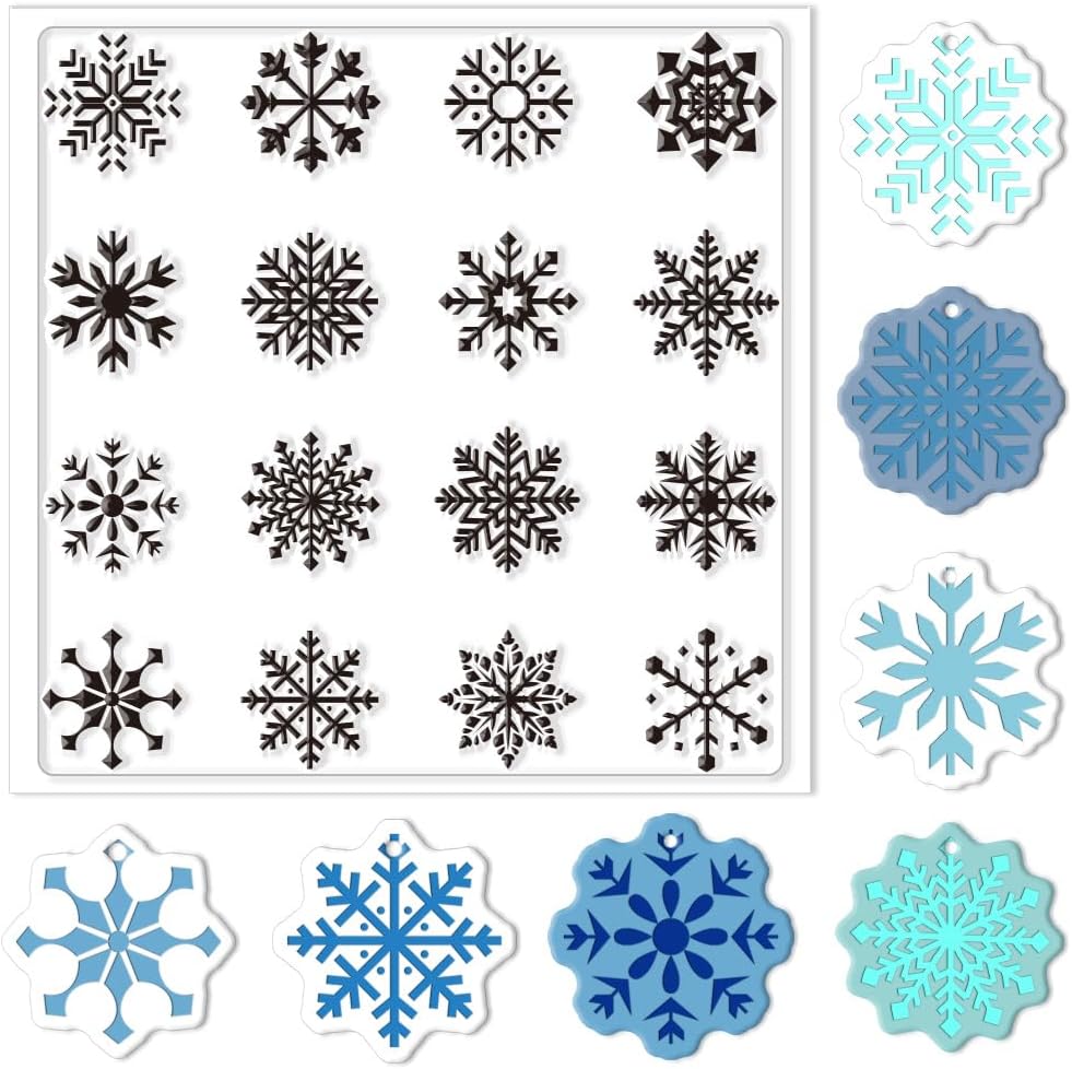 Silicone Clay Texture Mat Clay Modeling Pattern Pad Snowflake ...