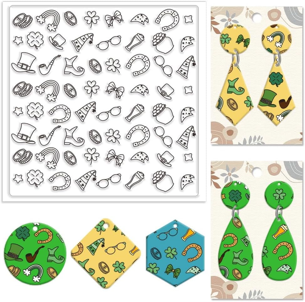Silicone Clay Texture Mat Mixed Shapes Clay Modeling Pattern Pad ...