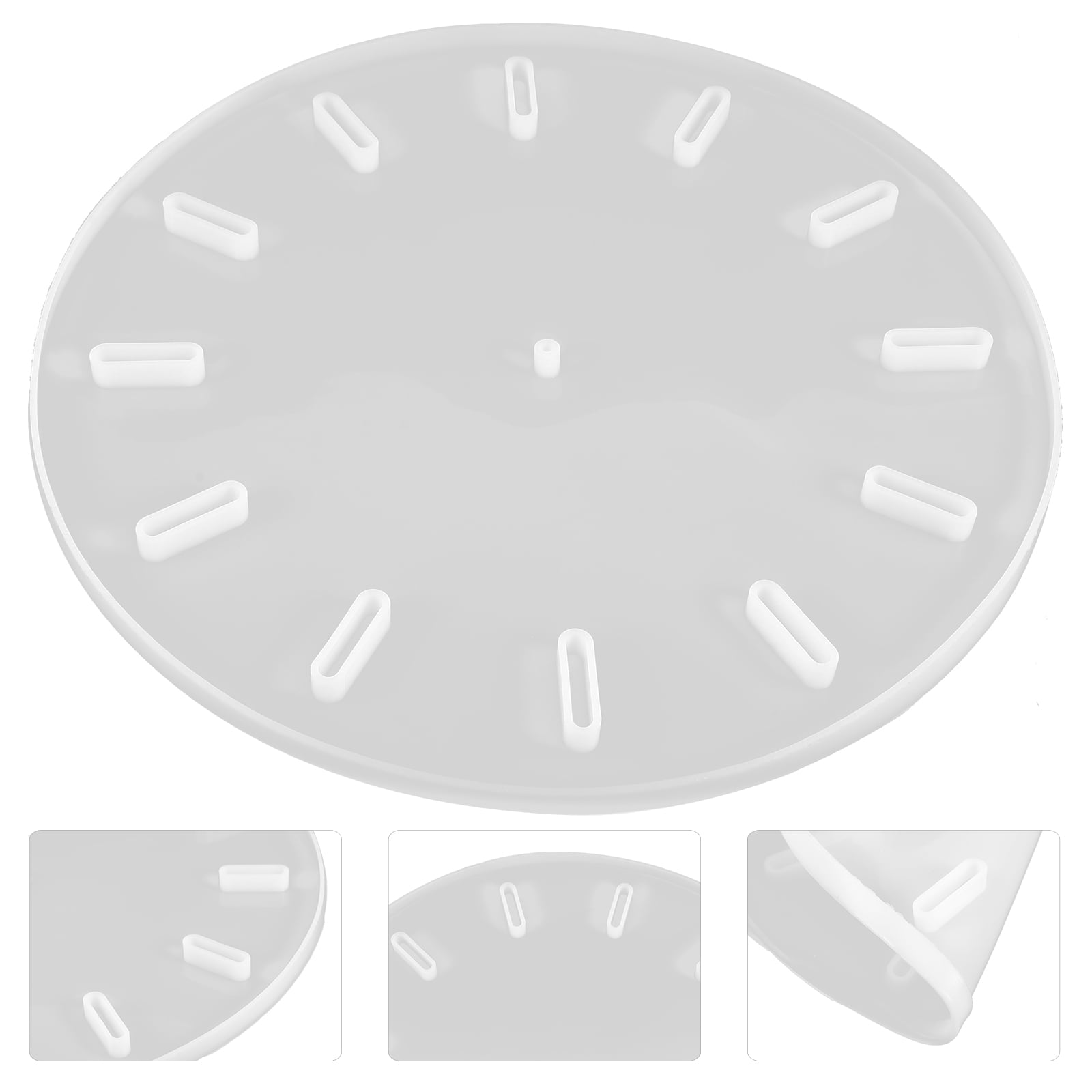 Silicone Clock Mould Wall Hanging Clock Mould for Epoxy DIY Craft Round ...