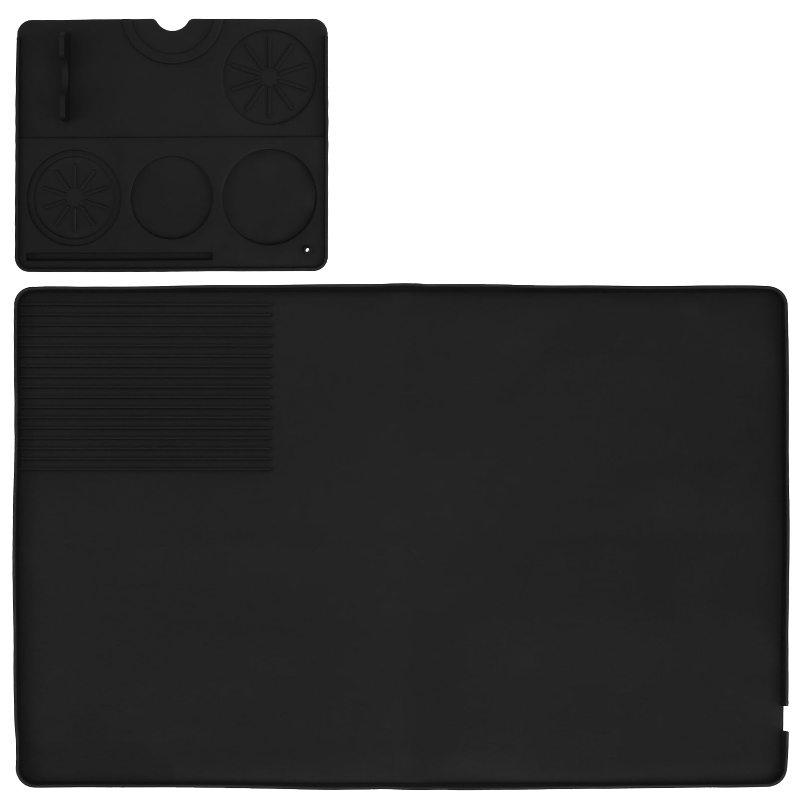 Silicone Coffee Mat Compartmental Design Coffee Bar Mat Waterproof ...