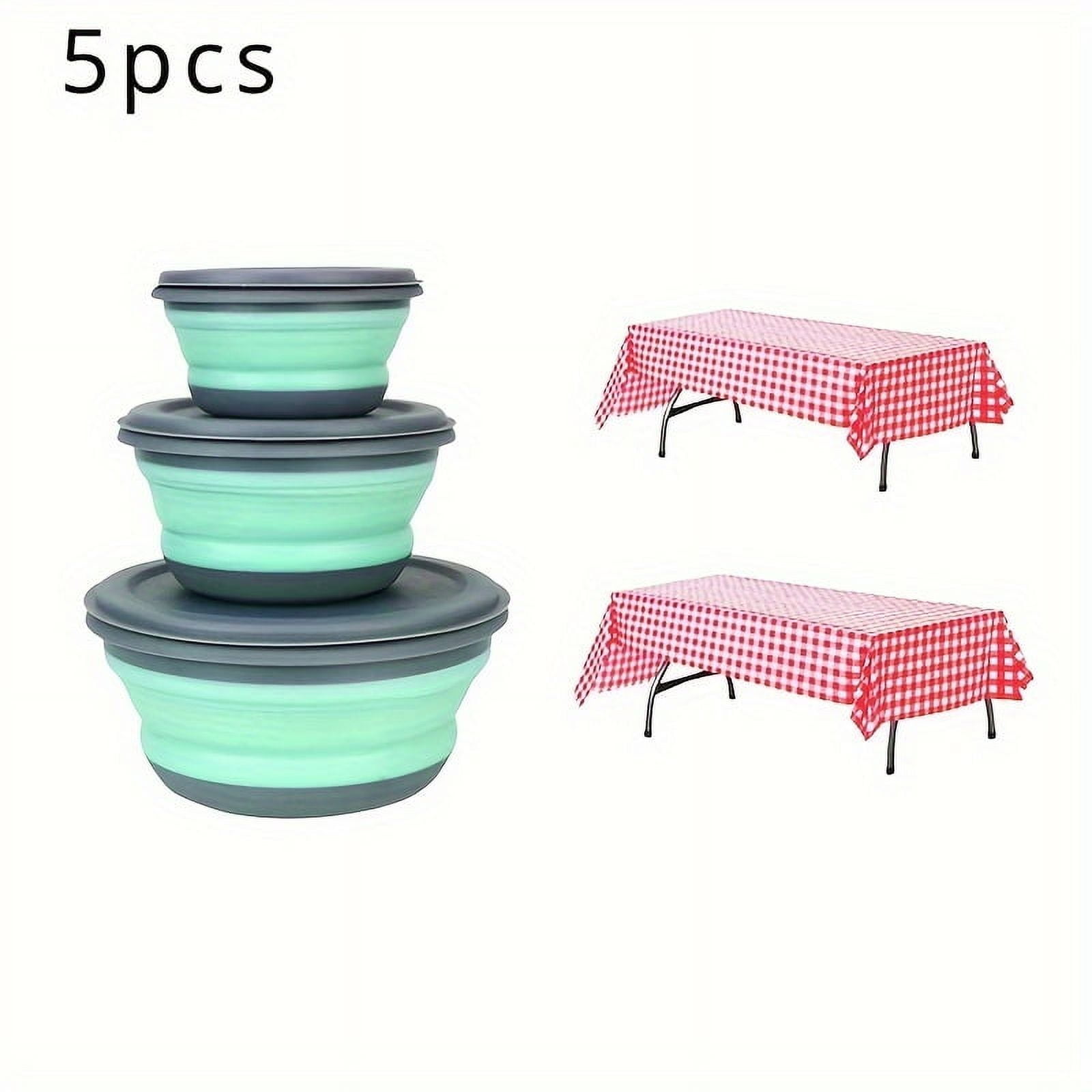 BUFAZO Silicone Bowl Set - Portable Picnic Partner - Walmart.com