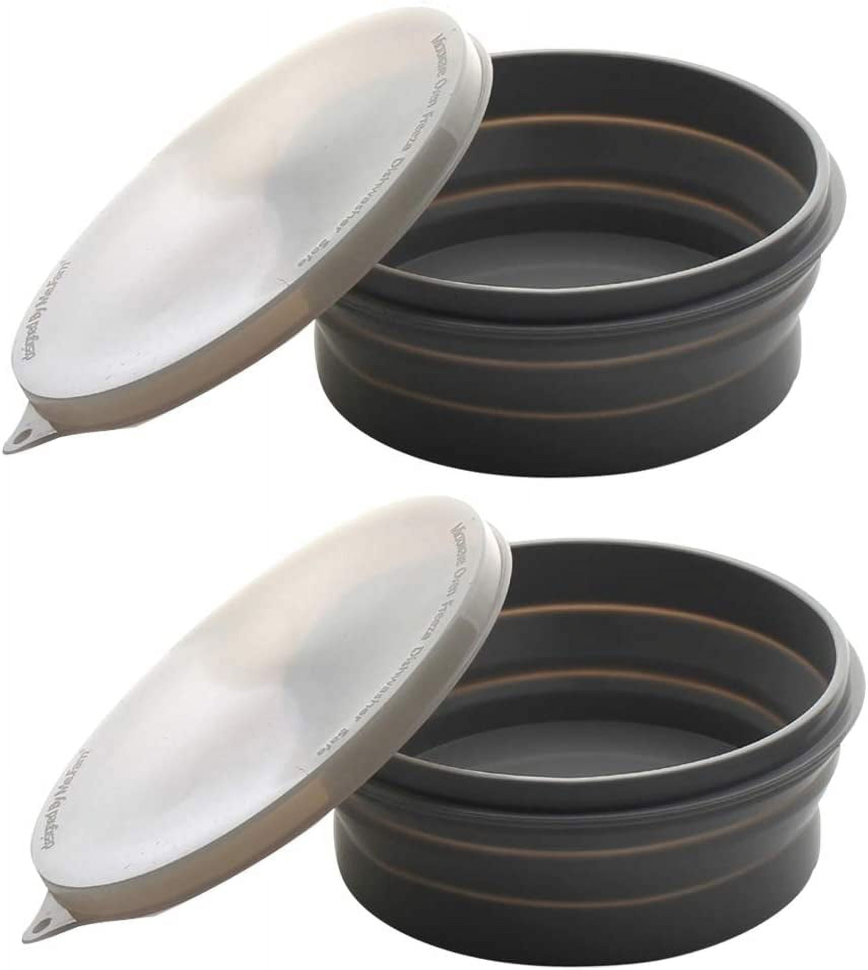 Silicone Collapsible Bowls - Silicone Folding Travel Bowl with Lids ...