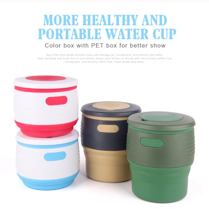 Silicone Collapsible Cup Folding Tumbler - Walmart.com