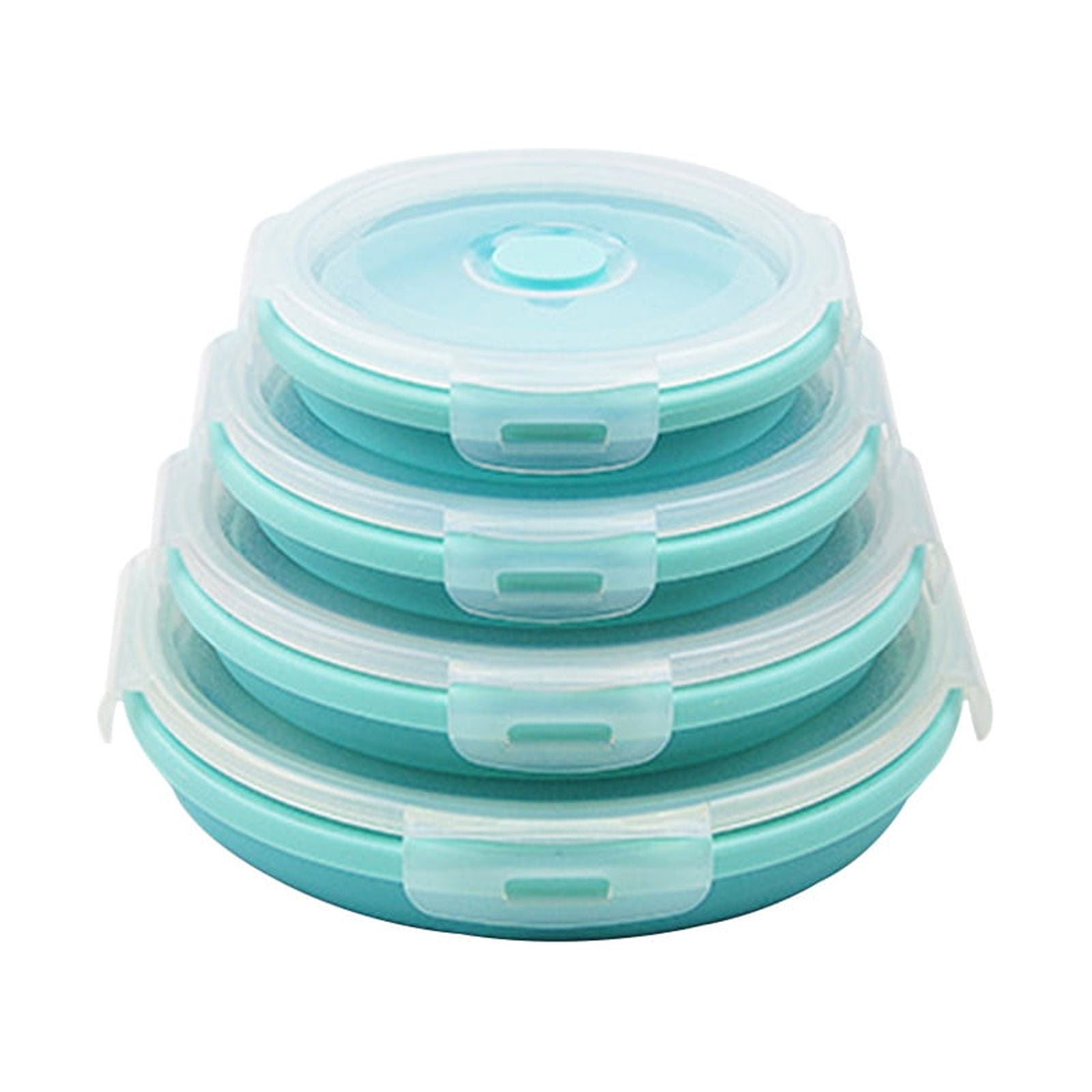 Silicone Collapsible Food Storage Containers-Prep/Storage Bowls With ...