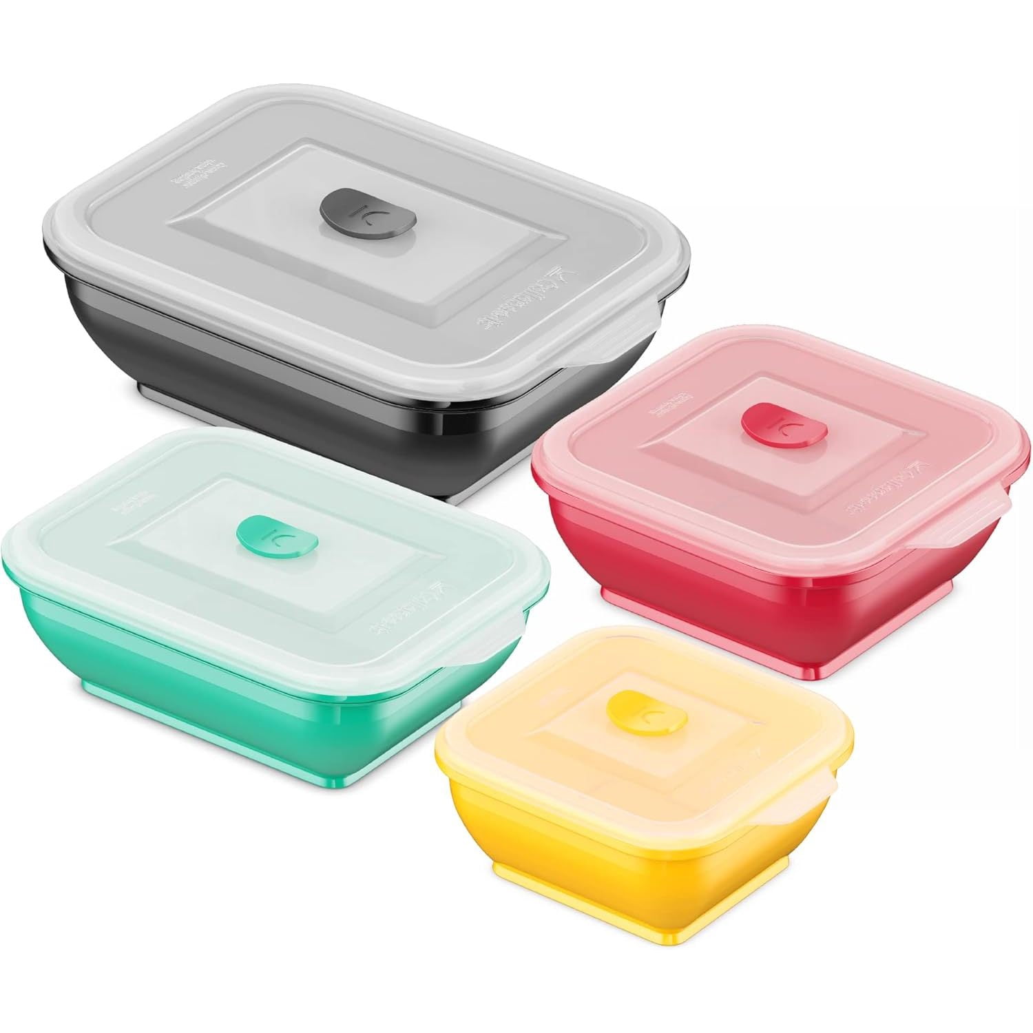Silicone Collapsible Food Storage Containers, silicone freezer ...
