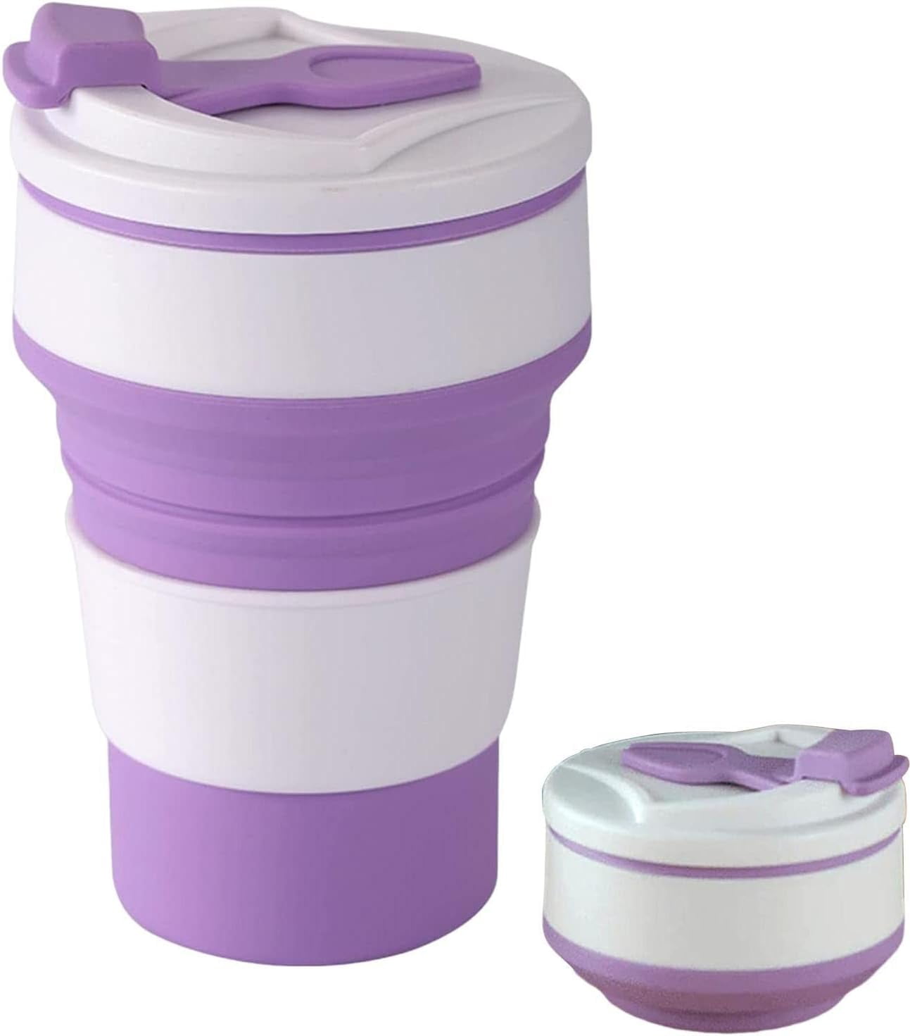 Silicone Collapsible Pocket Size Water Bottle, Reusable Portable ...