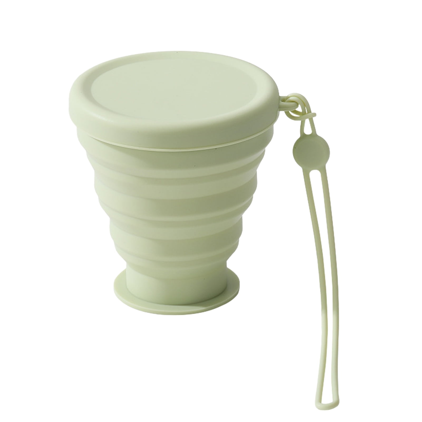 Silicone Collapsible Travel Cup, Foldable Silicone Water Cup with Lid ...