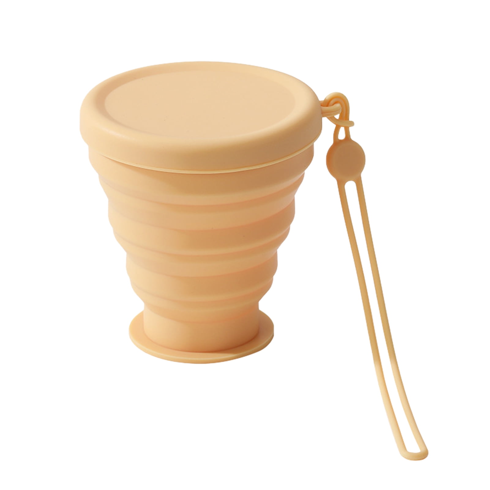 Silicone Collapsible Travel Cup, Foldable Silicone Water Cup with Lid ...