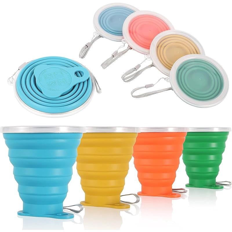 Silicone Collapsible Travel Cup - Silicone Folding Camping Cup with ...