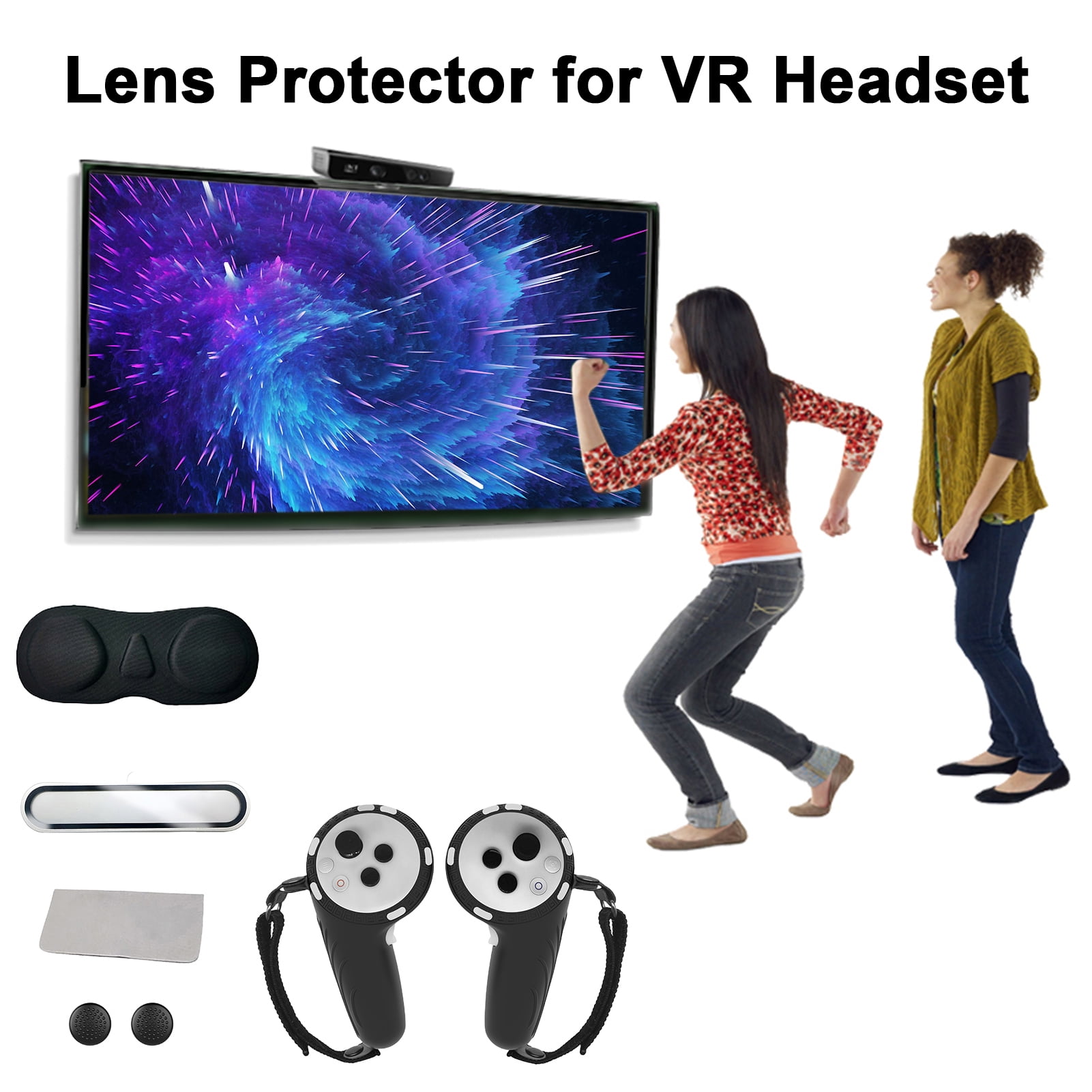 Silicone Controller Guard with Anti-Slip Grip And Lens Protector VR ...