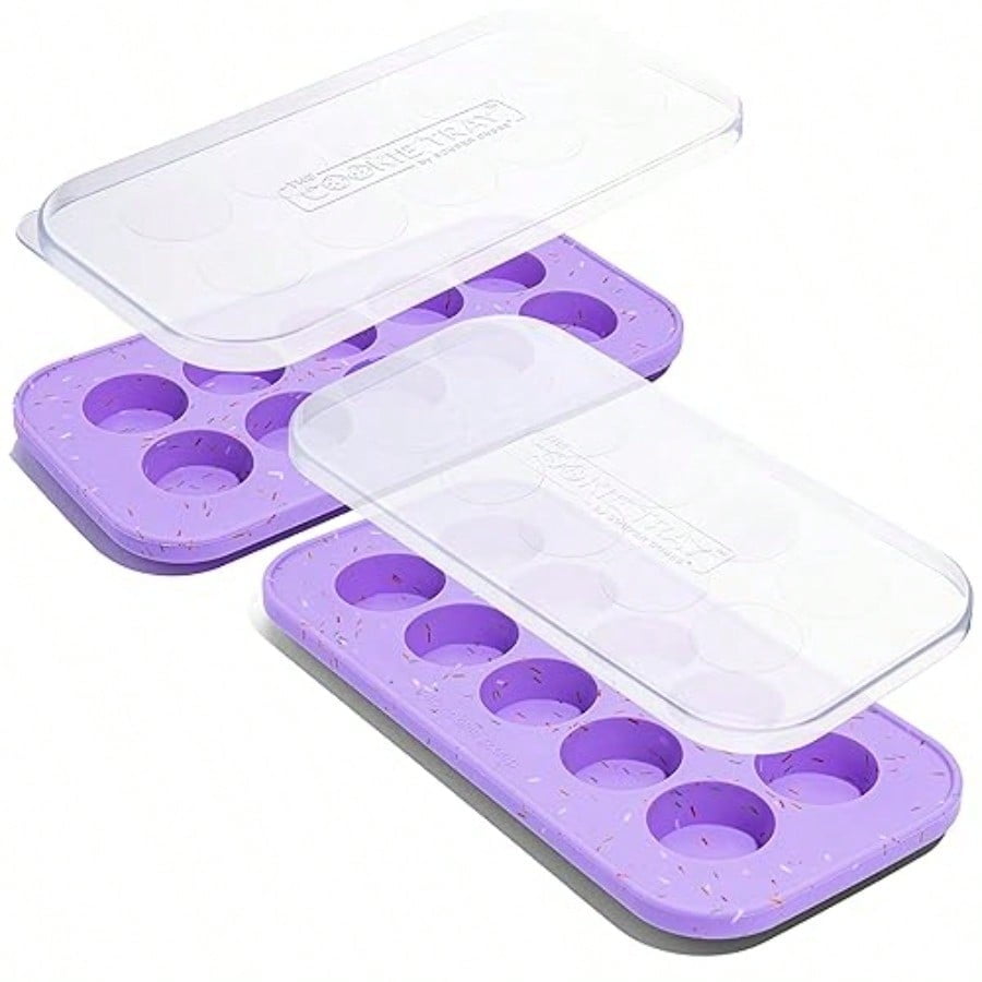 Silicone Cookie Dough Freezer Tray - Perfect for Freezing and Storing ...